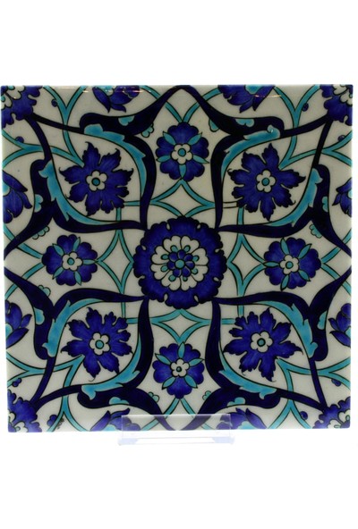 Otantik Çini Geçmeli Lotus Çiçeği Kuwars Islak Kuru Duvar Kaplama Karo