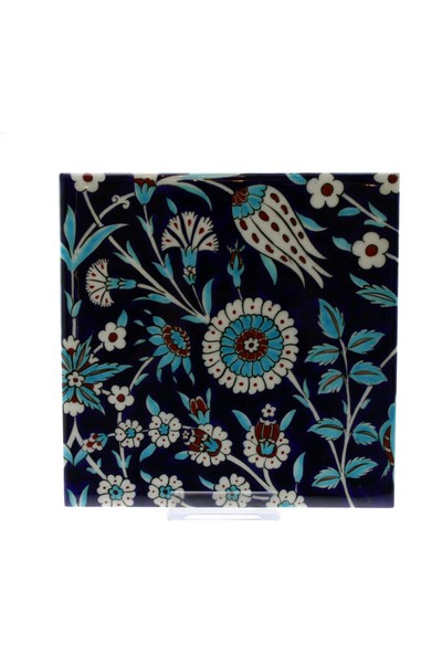 Otantik Çini Beyaz Lale Kuwars Islak Kuru Duvar Kaplama Karo Otantik Çini Beyaz Lale Kuwars Islak Kuru Duvar Kaplama Karo