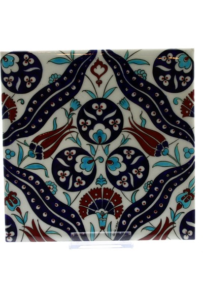 Otantik Çini Lotus Çiçeği Kuwars Islak Kuru Duvar Kaplama Karo