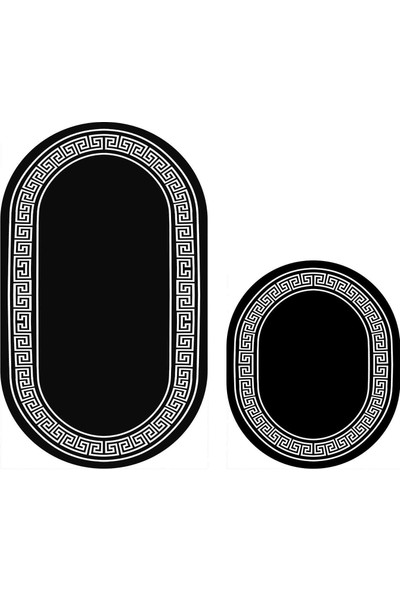 Soley Topkapı Djt 2'li Oval Banyo Paspas Seti Klozet Takımı 0676 01