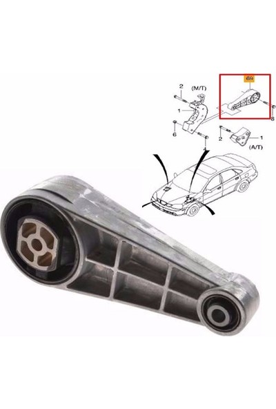 Yedekparçabudurr Chevrolet Lacetti 1.4 1.6 16 Valf Arka Motor Kulağı Yedekparçabudurr Chevrolet Lacetti 1.4 1.6 16 Valf Arka Motor Kulağı