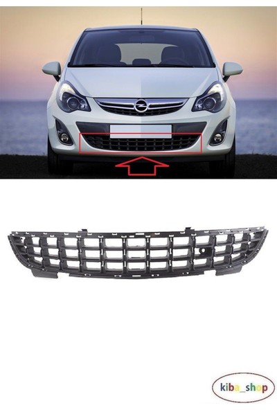 Yedekparçabudurr Opel Corsa D Ön Tampon Orta Izgara Makyajlı Kasa İthal Ürün Yedekparçabudurr Opel Corsa D Ön Tampon Orta Izgara Makyajlı Kasa İthal Ürün