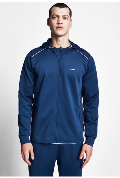 Lescon Safir Mavi Erkek Kapüşonlu Üst 20B-1002