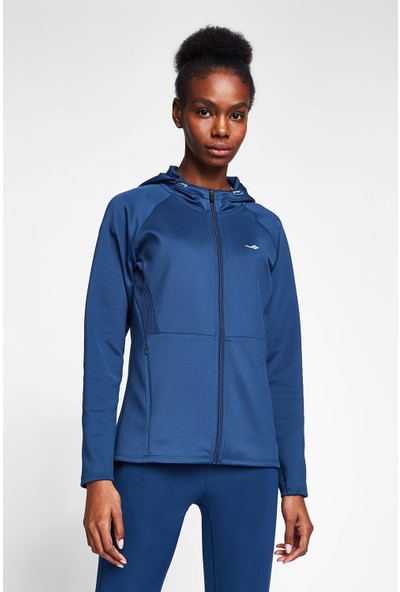 Lescon Safir Mavi Kadın Kapüşonlu Üst 20B-2001