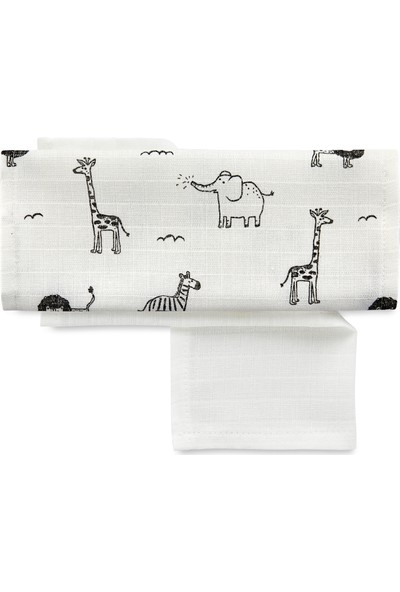 Babyjem Müslin Mendiller 4'Lü Hayvanat Bahçesi