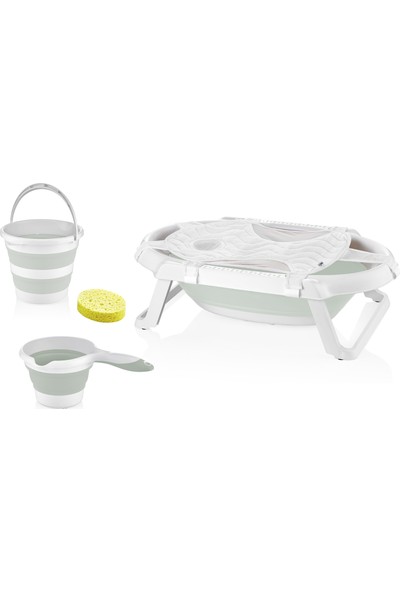 Babyjem Katlanır Banyo Seti Gri