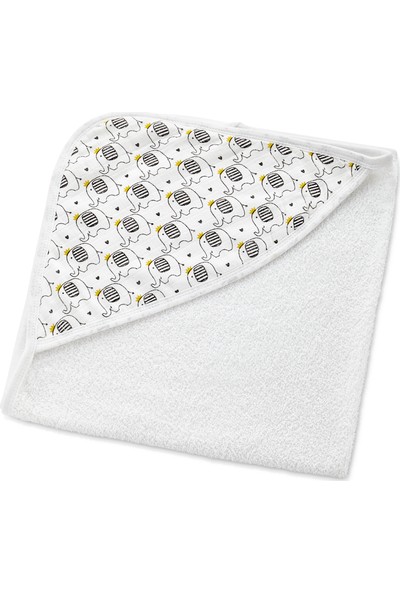 Babyjem Bebek Banyo Havlu Keseli Fil