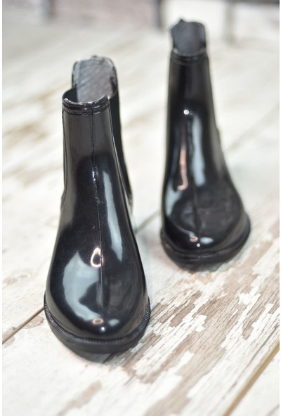 Siyah Kadın Yağmur Çizmesi 000002