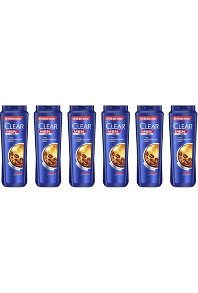 Clear Men Saç Dökülmesine Karşı Şampuan 600 ml 6 Adet