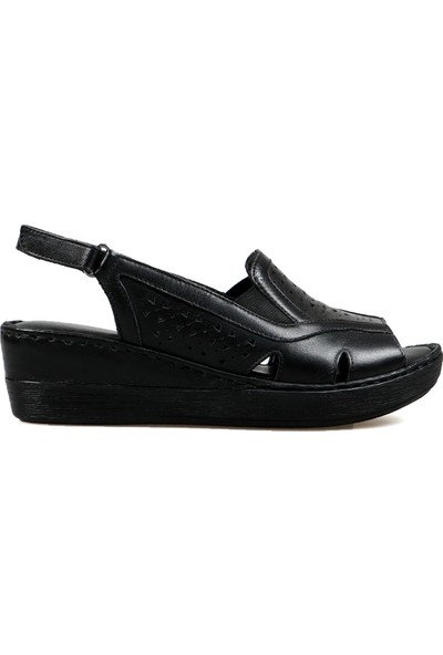 Hammer Jack Siyah Kadın Terlik Sandalet 169 102-Z