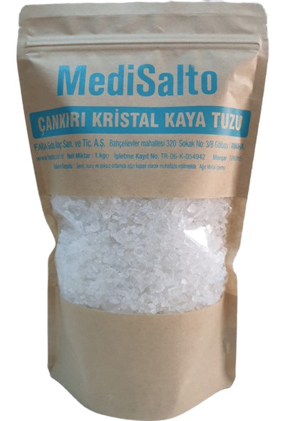 Faida Medisalt'o Kristal Kaya Tuzu Öğütülmemiş 1 kg Faida Medisalt'o Kristal Kaya Tuzu Öğütülmemiş 1 kg