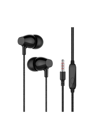 Sunix Sx-08 Mikrofonlu Kulakiçi Kulaklık - Siyah