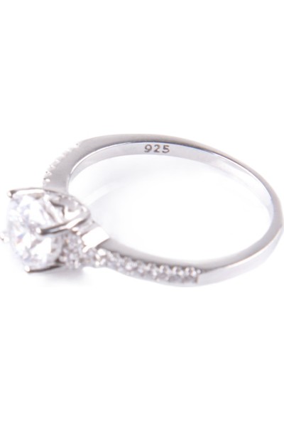 In Dubai Silver İn Dubai Silver Pırlanta Kesim Tektaş Gümüş Yüzük DBSK1007 In Dubai Silver İn Dubai Silver Pırlanta Kesim Tektaş Gümüş Yüzük DBSK1007