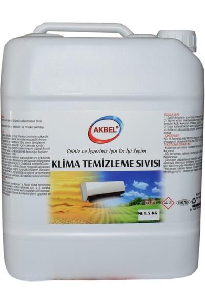 Akbel Klima Temizleme Sıvısı 5 kg