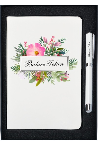 Bol Bol Hediye Kişiye Özel Defter ve Roller Kalem