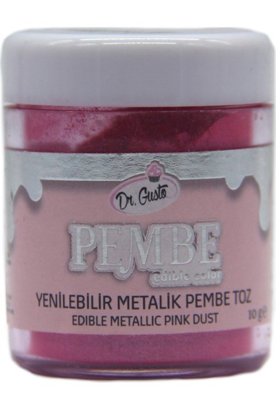 Pastaport Dr Gusto Yenilebilir Metalik Toz Gıda Boyası 10 gr Pembe Pastaport Dr Gusto Yenilebilir Metalik Toz Gıda Boyası 10 gr Pembe