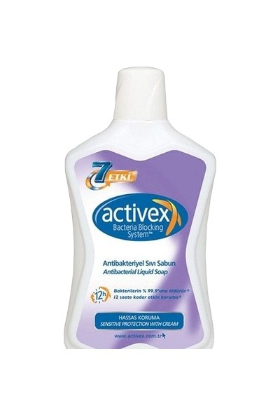 Activex Antibakteriyel Sıvı Sabun Hassas 650 ml x 3 Adet Activex Antibakteriyel Sıvı Sabun Hassas 650 ml x 3 Adet