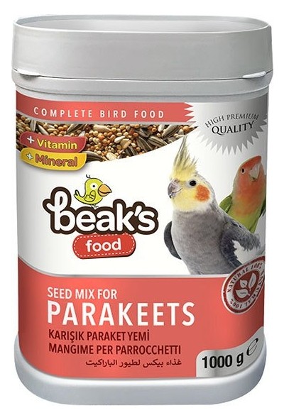 Beaks Parakeets Karışık Paraket Yemi 1000 gr Beaks Parakeets Karışık Paraket Yemi 1000 gr