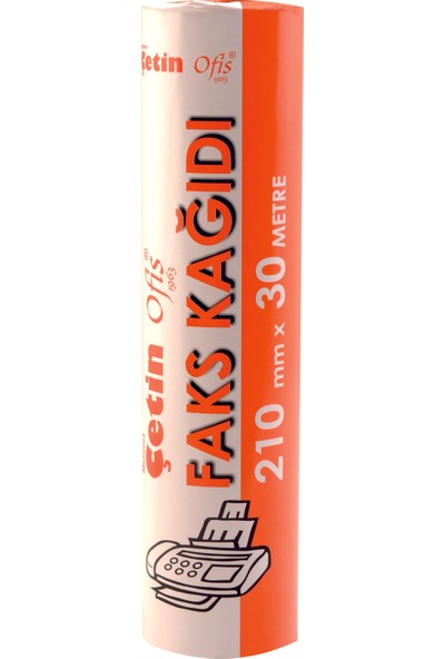 Çetin Ofis Faks Kağıdı 210 mm x 30 Metre