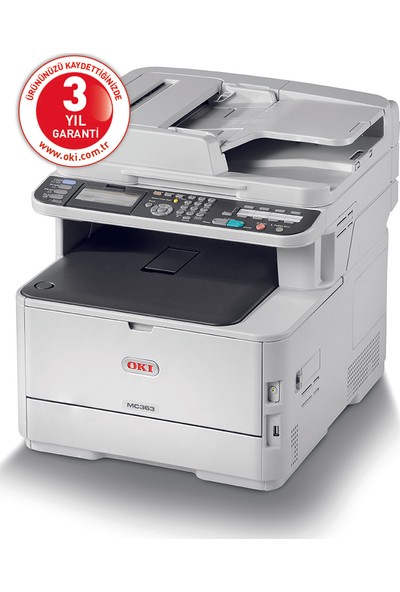 OKI Mc363Dn 26Ppm, A4 Renkli Lazer Mfp OKI Mc363Dn 26Ppm, A4 Renkli Lazer Mfp