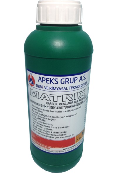 Apeks Ağır Yağ Kurum Katran ve Karbon Sökücü Matrix 1 kg