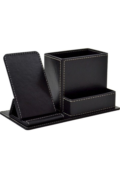 Mucito Telefon Tutucu Deri Masa Seti