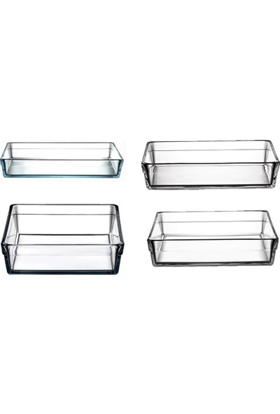 Paşabahçe 4'lü Premium Borcam Seti Paşabahçe 4'lü Premium Borcam Seti