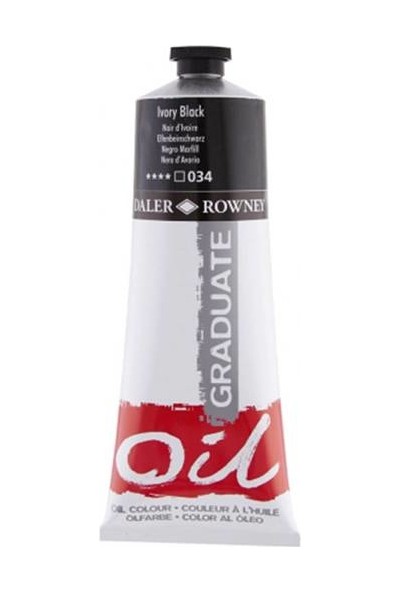 Daler Rowney Graduate Yağlı Boya 200 ml 034 Ivory Black Daler Rowney Graduate Yağlı Boya 200 ml 034 Ivory Black