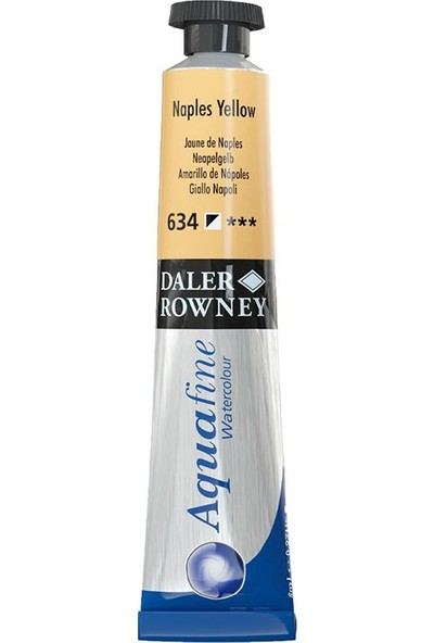 Daler Rowney Aquafine Tüp Sulu Boya 8 ml 634 Naples Yellow Daler Rowney Aquafine Tüp Sulu Boya 8 ml 634 Naples Yellow