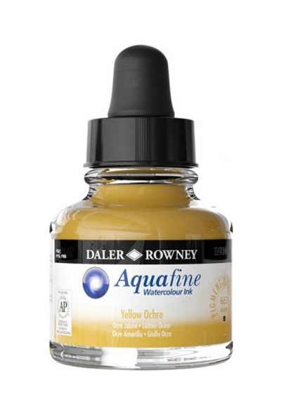 Daler Rowney Dr Aquafine Watercolour Ink 29.5 ml 663 Yellow Ochre