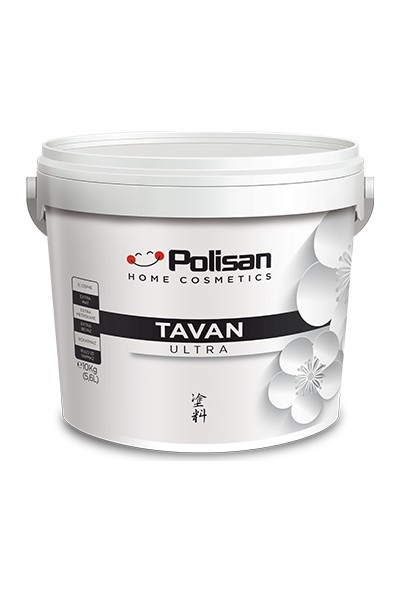 Polisan Tavan Boyası Ultra Beyaz 10Kg Polisan Tavan Boyası Ultra Beyaz 10Kg