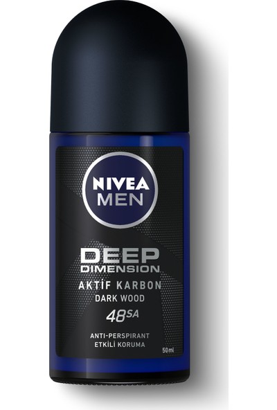 Nivea Men Erkek Roll On Deodorant Deep Dimension 48 Saat Anti-perspirant Koruma 50ml Nivea Men Erkek Roll On Deodorant Deep Dimension 48 Saat Anti-perspirant Koruma 50ml