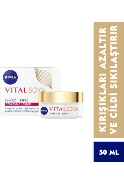 Nivea Vital Soya Yaşlanma Karşıtı & Leke Giderici Gündüz Bakım Kremi 50Ml