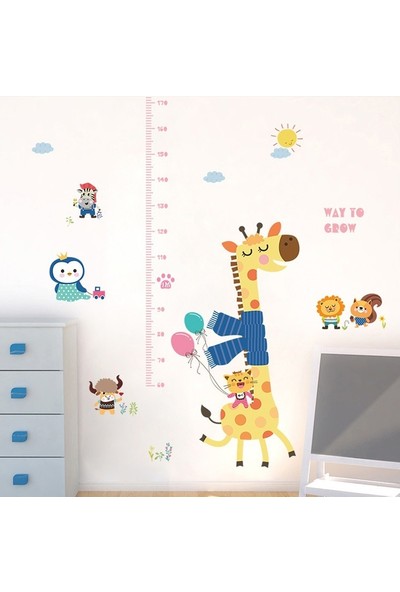Crystal Kids Sevimli Zürafa Boy Ölçer Bebek ve Çocuk Odası Dekoru Pvc Duvar Sticker Crystal Kids Sevimli Zürafa Boy Ölçer Bebek ve Çocuk Odası Dekoru Pvc Duvar Sticker