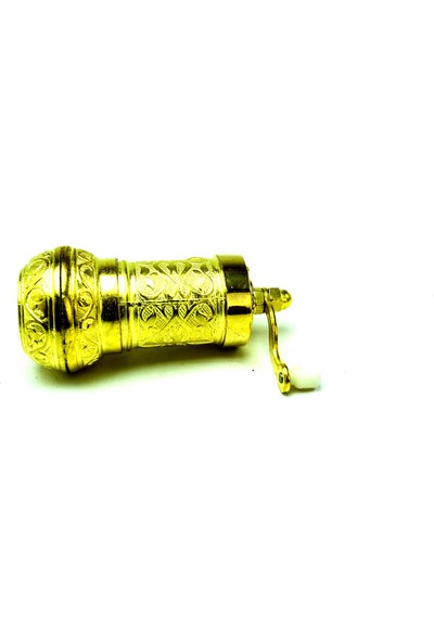 Pologift Döküm Dekoratif Kahve ve Baharat Öğütücü - Gold