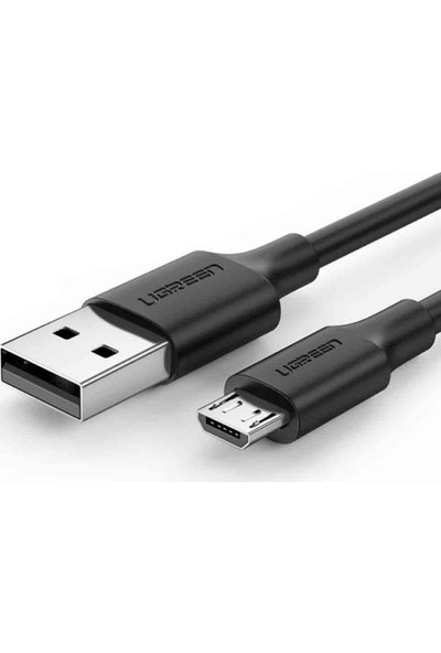 Ugreen Micro USB Data ve Şarj Kablosu Siyah 2 Metre Ugreen Micro USB Data ve Şarj Kablosu Siyah 2 Metre