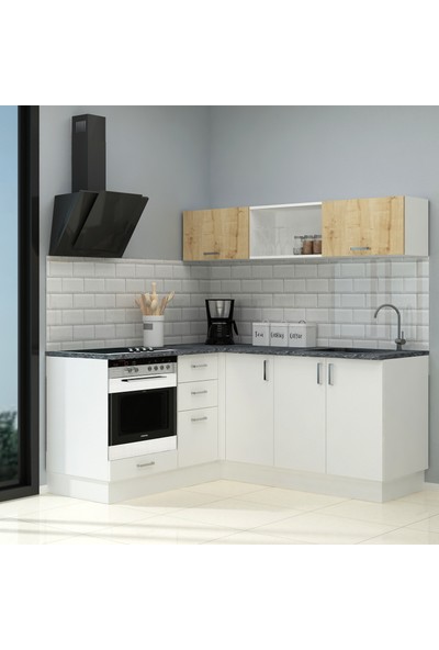 Fly Mobilya Alaca 180+100 Cm L Mutfak