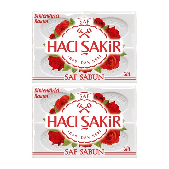 Hacı Şakir Saf Sabun Gül 600 gr 2 Adet Fiyatı - Taksit Seçenekleri