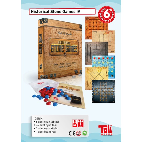 Toli Games Historical Stone Games-4 (Tarihi Taş Zeka Oyunu) Fiyatı