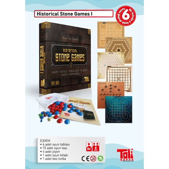 Toli Games Historical Stone Games-1 (Tarihi Taş Zeka Oyunu) Fiyatı