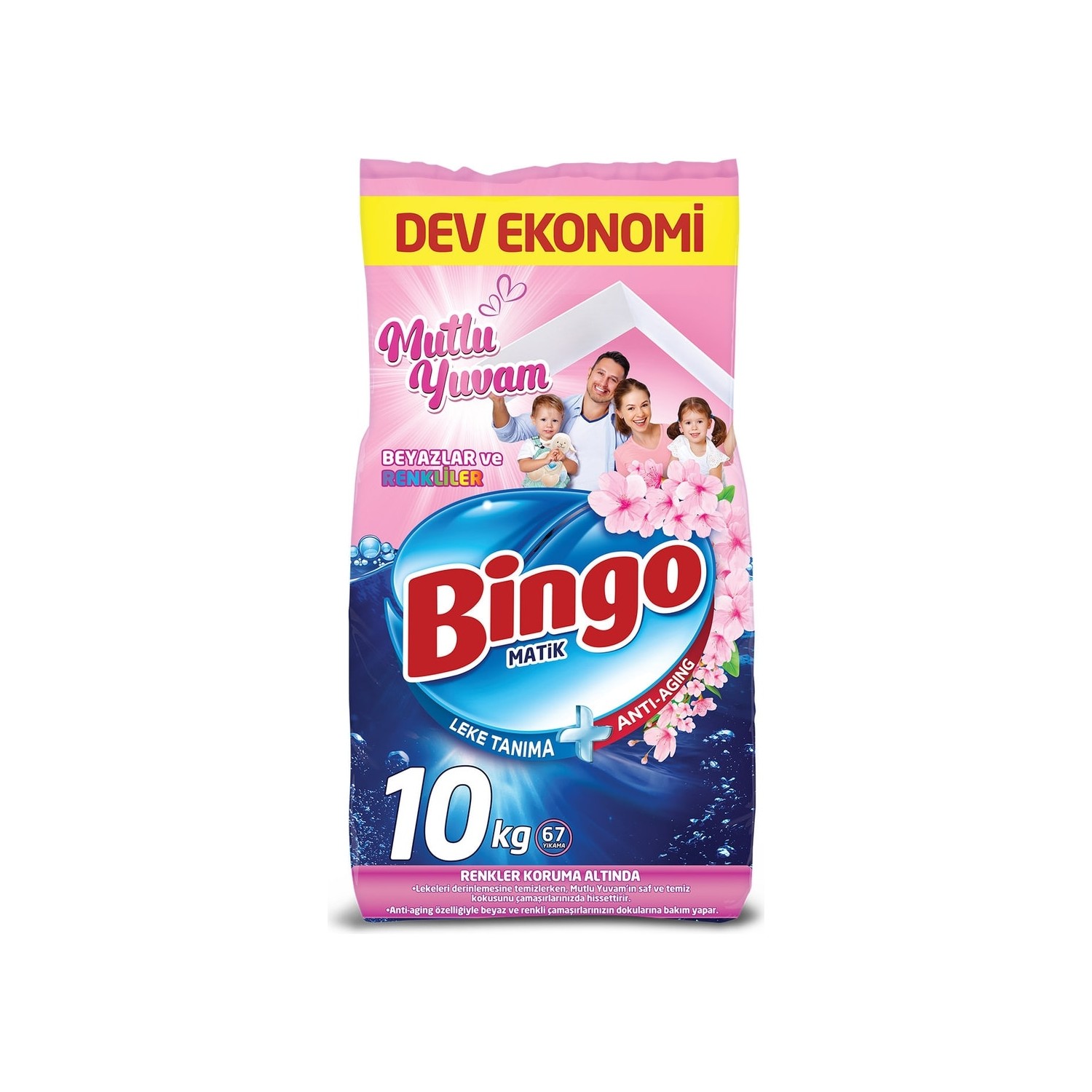 Bingo Matik Çamaşır Deterjanı 10 kg Beyaz ve Renkli Fiyatı