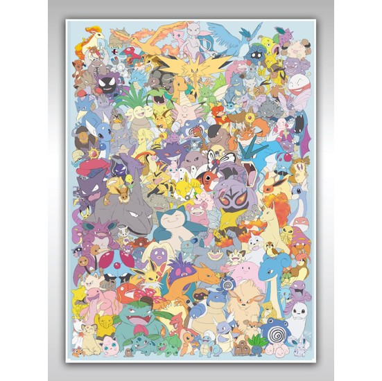 Pokemon Poster 45X60CM Afiş - Kalın Poster Kağıdı Dijital Fiyatı