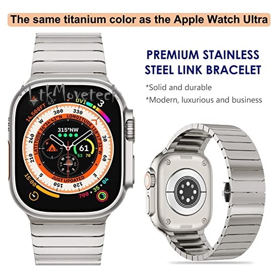 MTK Moveteck Apple Watch Ultra 49MM Uyumlu Metal Baklalı Fiyatı