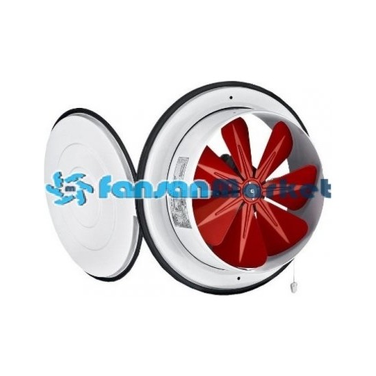 Fansan TKA-250 Kapaklı Cam Duvar Tipi Aksiyel Mutfak Fiyatı