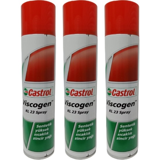 Castrol Viscogen Kl 23 Zincir Yağlama Sprey 400 ml Fiyatı