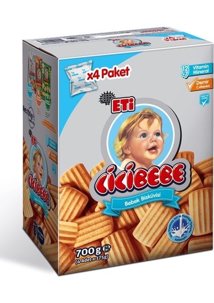 Eti Cicibebe Bebek Bisküvisi 700 G x Fiyatı - Taksit Seçenekleri