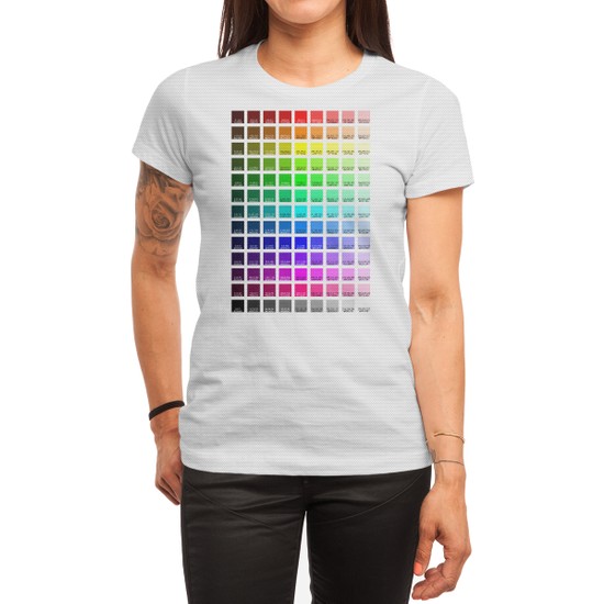 Dbh Rgb To Cmyk Color Swatches Beyaz Spor Tişört Fiyatı