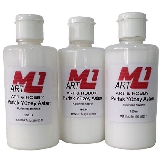 M1 Art Parlak Yüzey Astarı 150.ML x 3 Adet Fiyatı