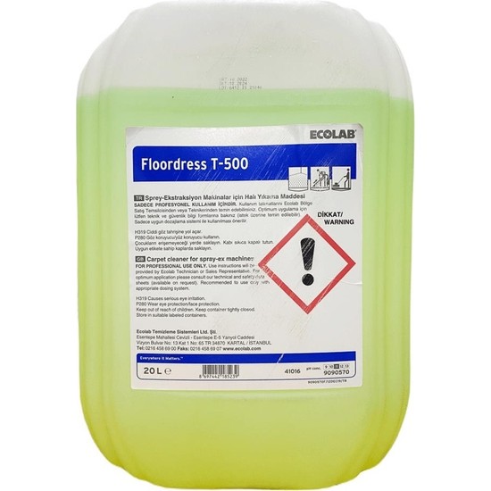 Ecolab Floordress T-500 Sprey-Ekstraksiyon Makinalar Için Fiyatı