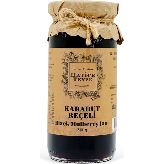 Hatice Teyze Karadut Reçeli - 310 gr Fiyatı - Taksit Seçenekleri Hatice Teyze Karadut Reçeli - 310 gr Fiyatı - Taksit Seçenekleri